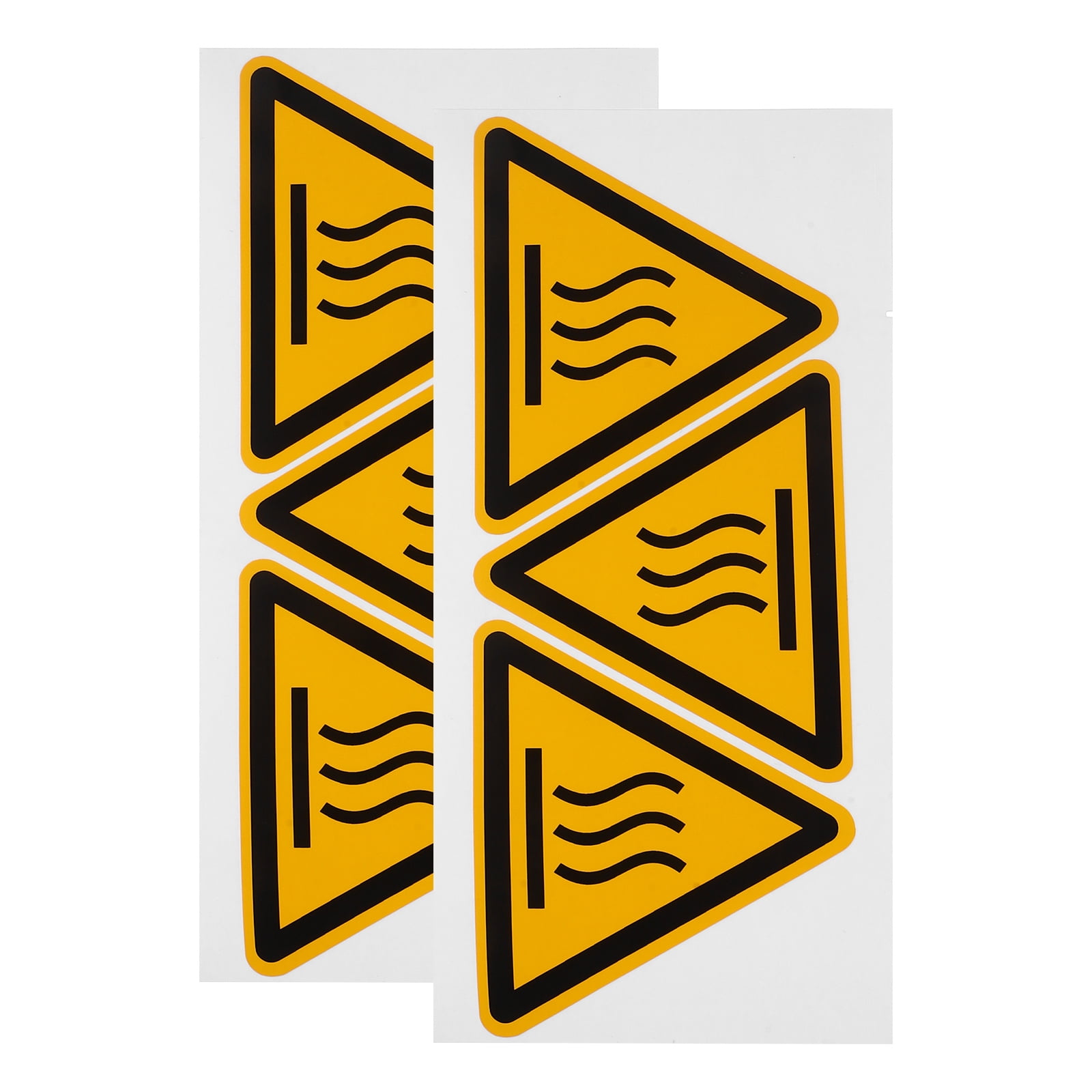 2 Sheets Equipment Warning Scald Decal Caution Hot Surface Sign ...