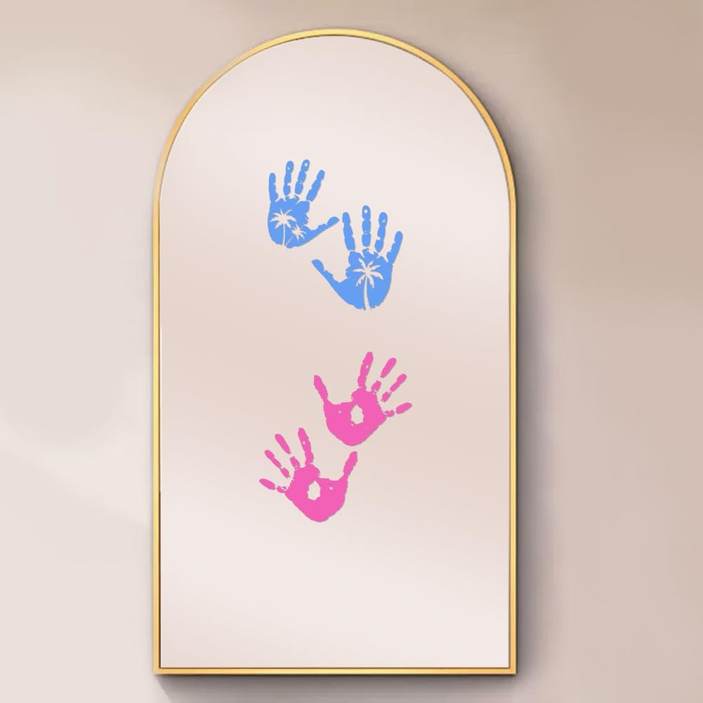 2 Sheets Hand Palm Stickers Personalized Car Rearview Mirror Decorative ...