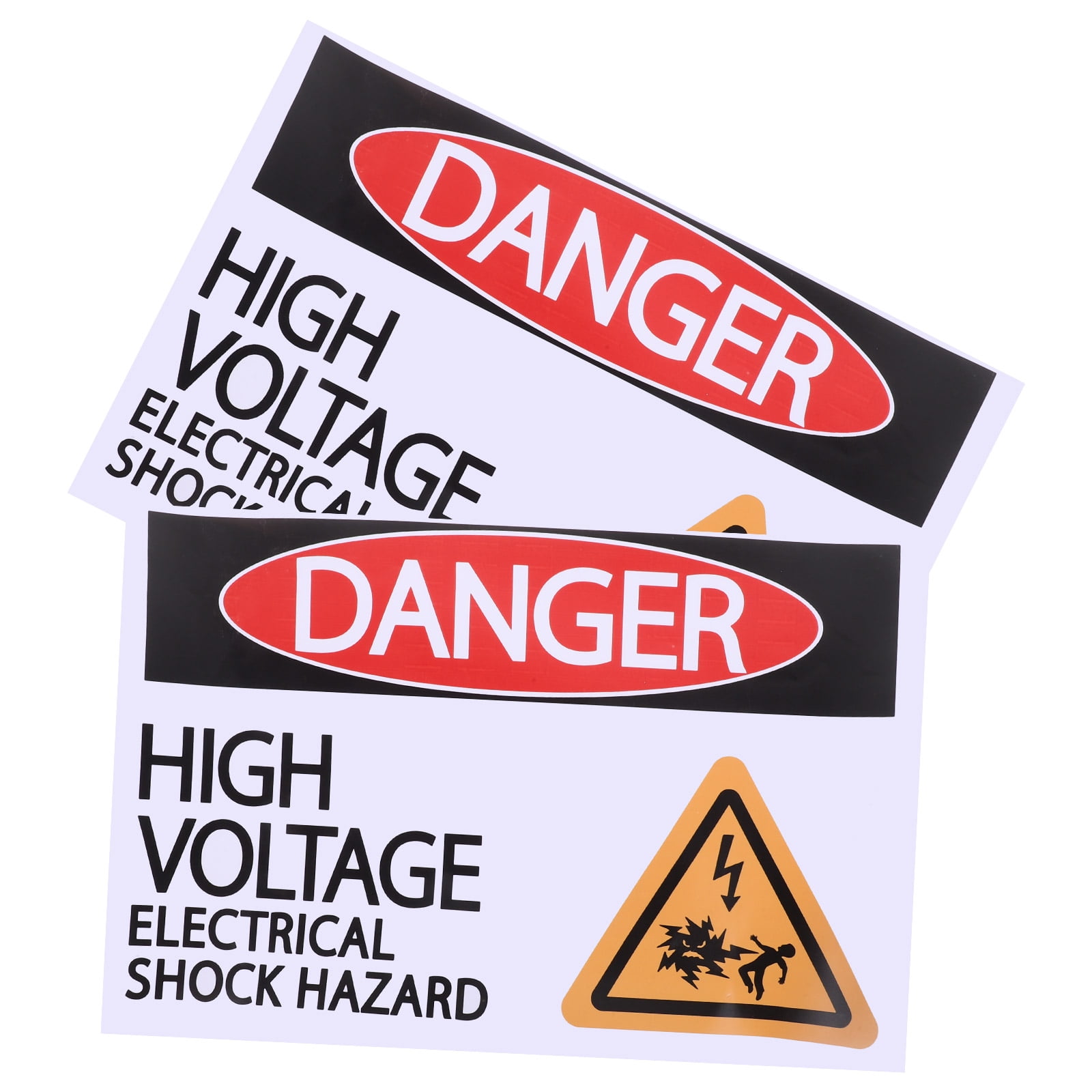 2 Sheets High Voltage Electrical Box Warning Sticker Logo Stickers High ...
