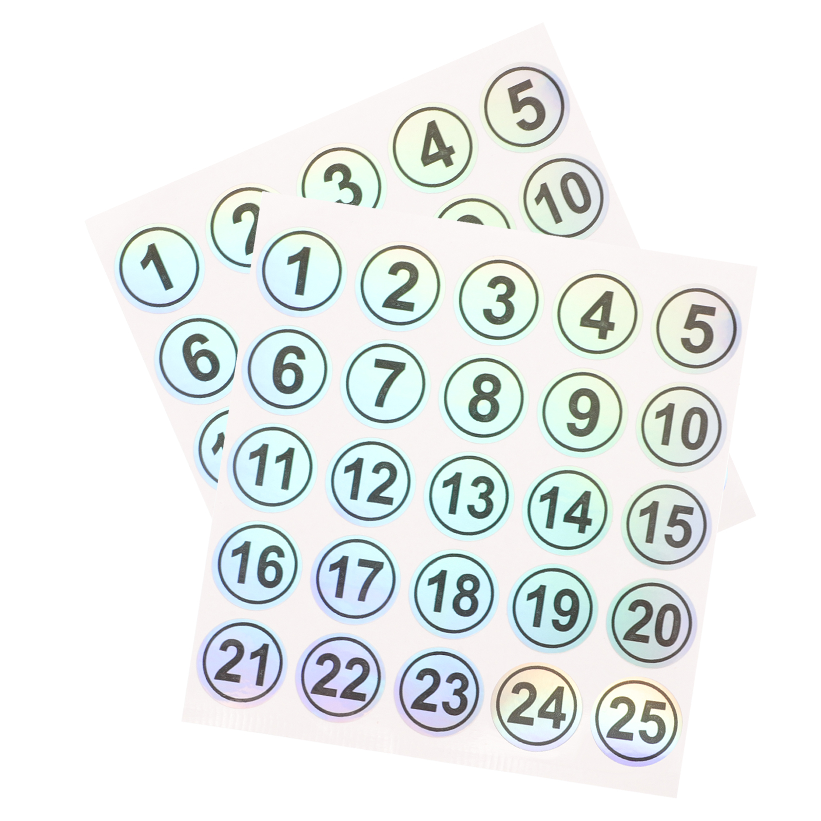 2 Sheets Identification Labels Sticker by Number Dot Office - Walmart.com