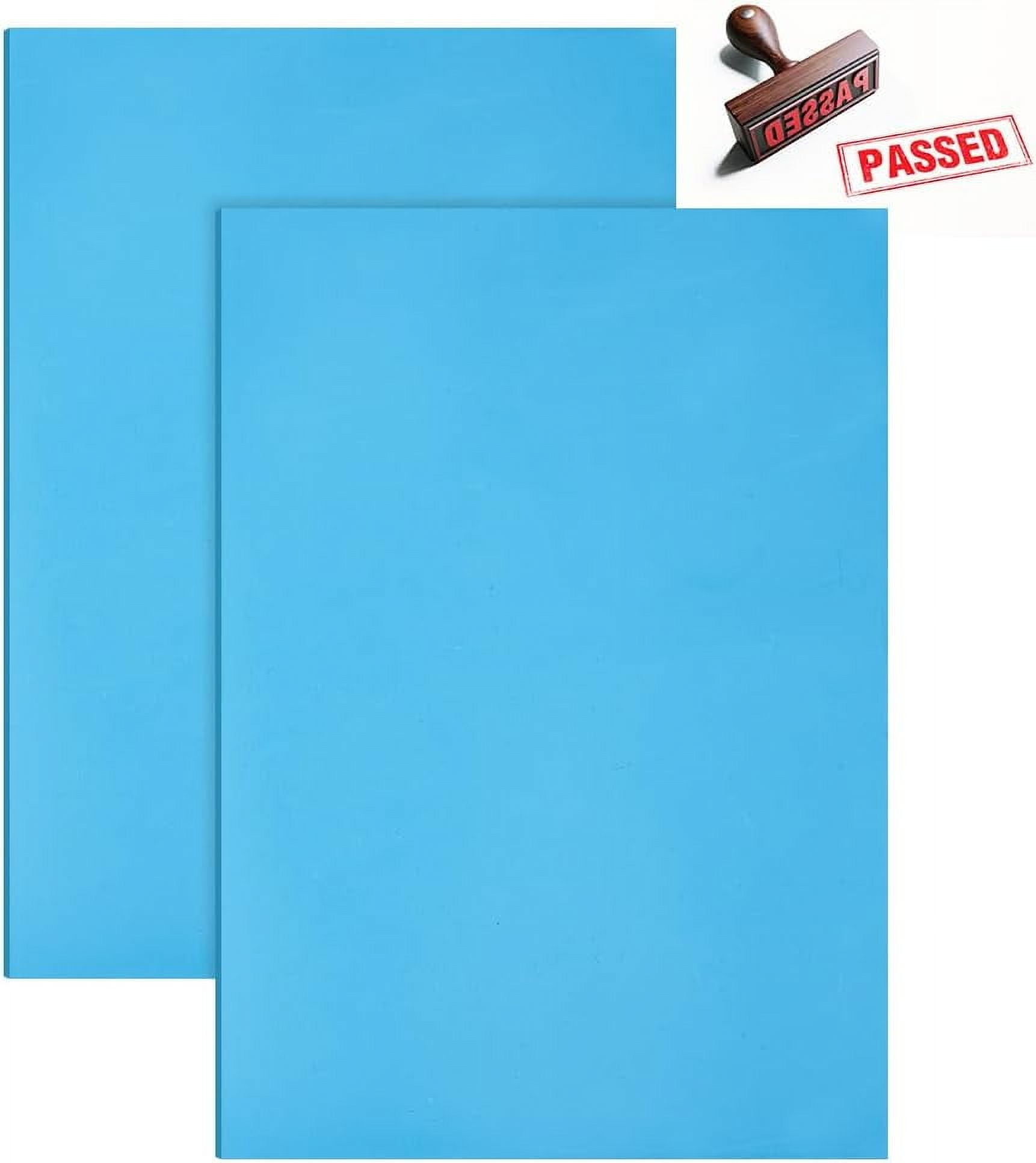 2 Sheets Light Blue Rubber Stamp Sheets 11.8x8.2 inch A4 Self-Adhesive ...