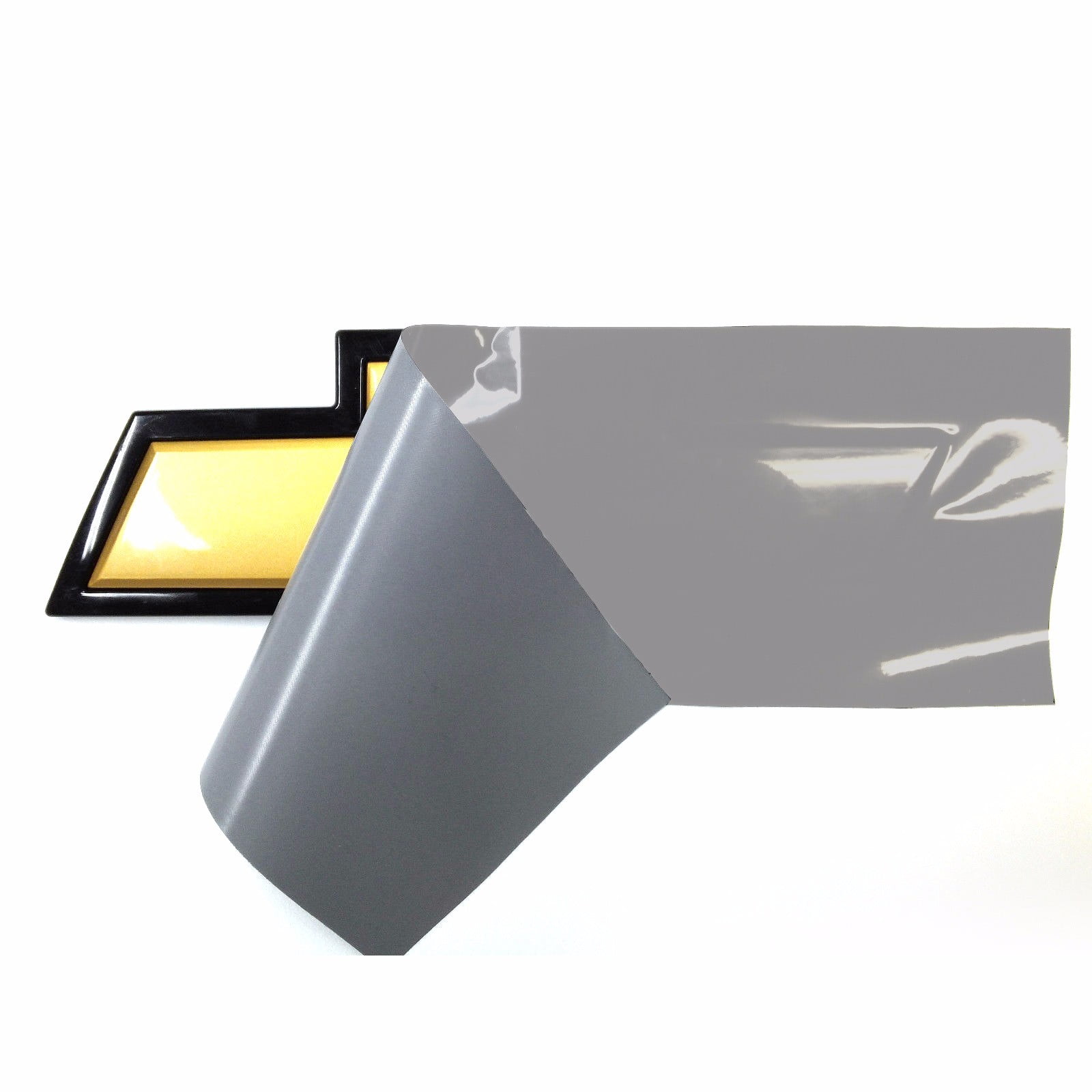 2 Sheets Long Lasting Vinyl for DIY Chevy Emblem Overlay Gunmetal Gray ...