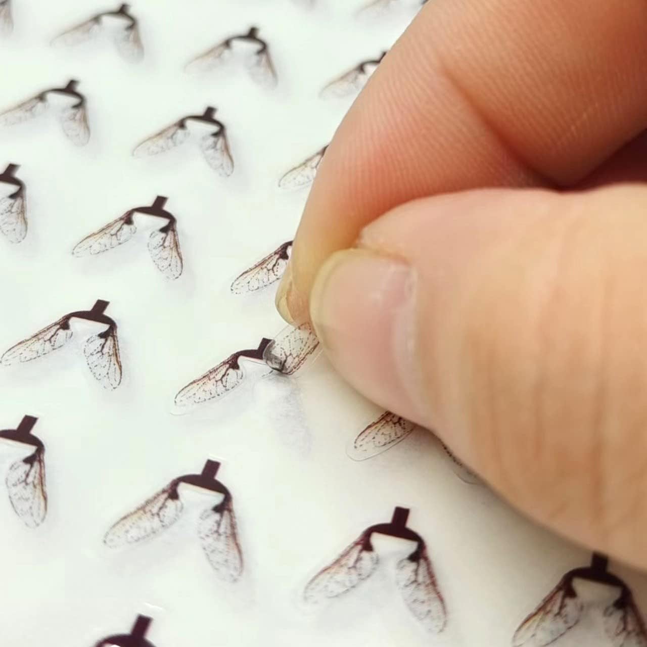 2 Sheets Realistic Insect Wing Adult Mayfly Wings Non-Adhesive Trout ...