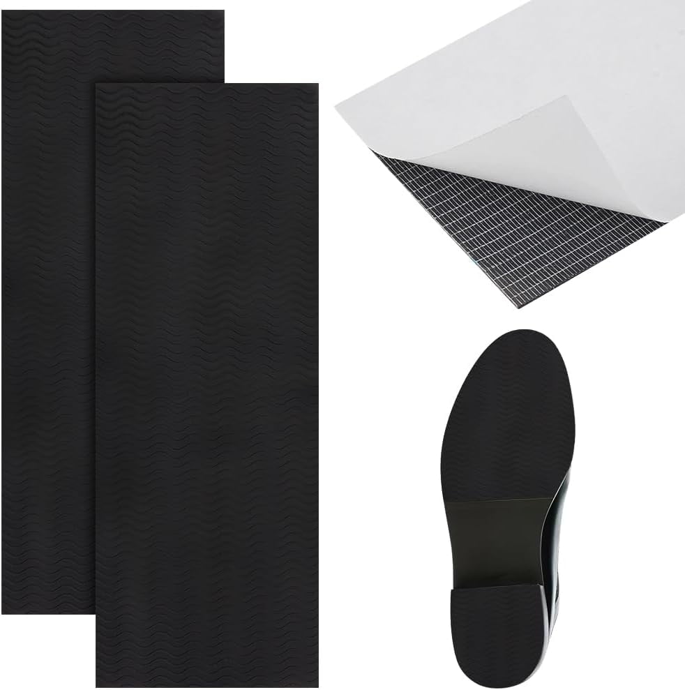 2 Sheets Shoe Repair Rubber Soling Sheet for Shoe Sole Heel Repair Shoe ...
