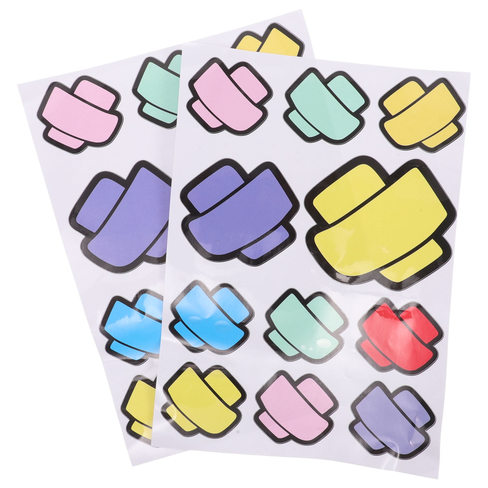 2 Sheets Squeeze Fidget Toy Mini Flags on Sticks Car Sticker - Walmart.com