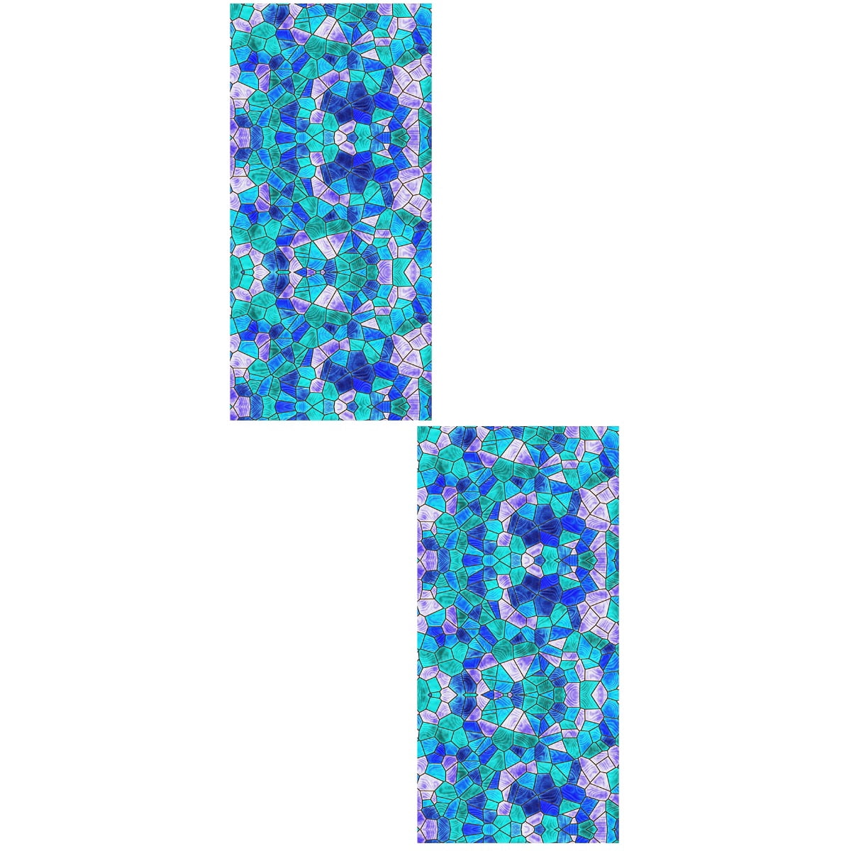 Qiysamall 2 Sheets Static Glass Sticker Privacy Film for Windows Foil ...