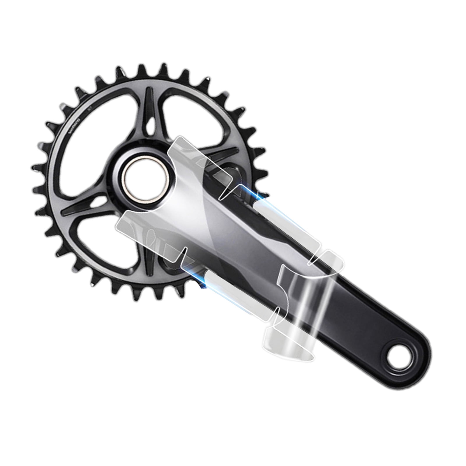 2 Sheets Transparent Bikes Crank Sticker Bikes Crank Protectors, Bikes ...