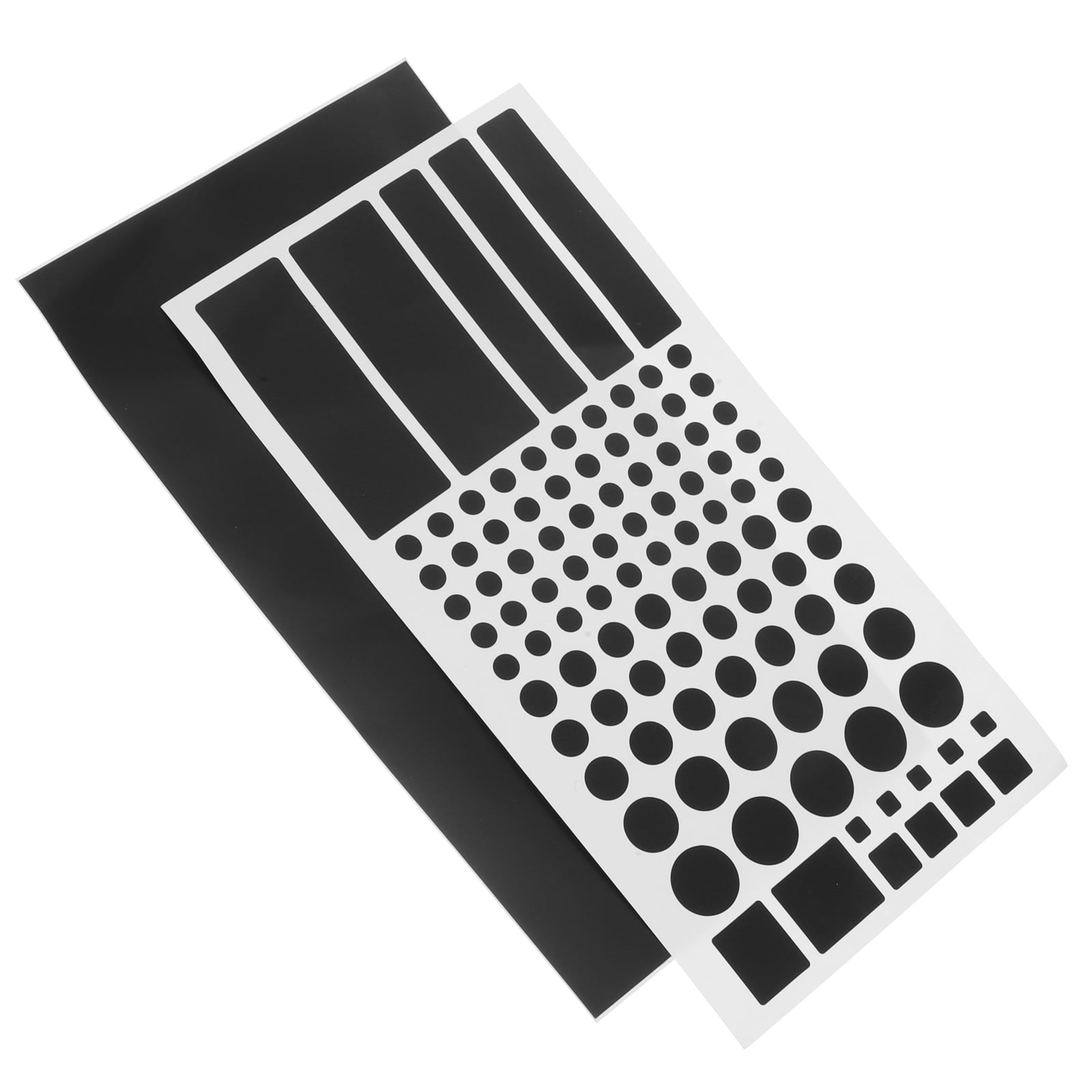 2 Sheets Tvs Shading Non Marking Sticker LED Light Blackout Stickers ...