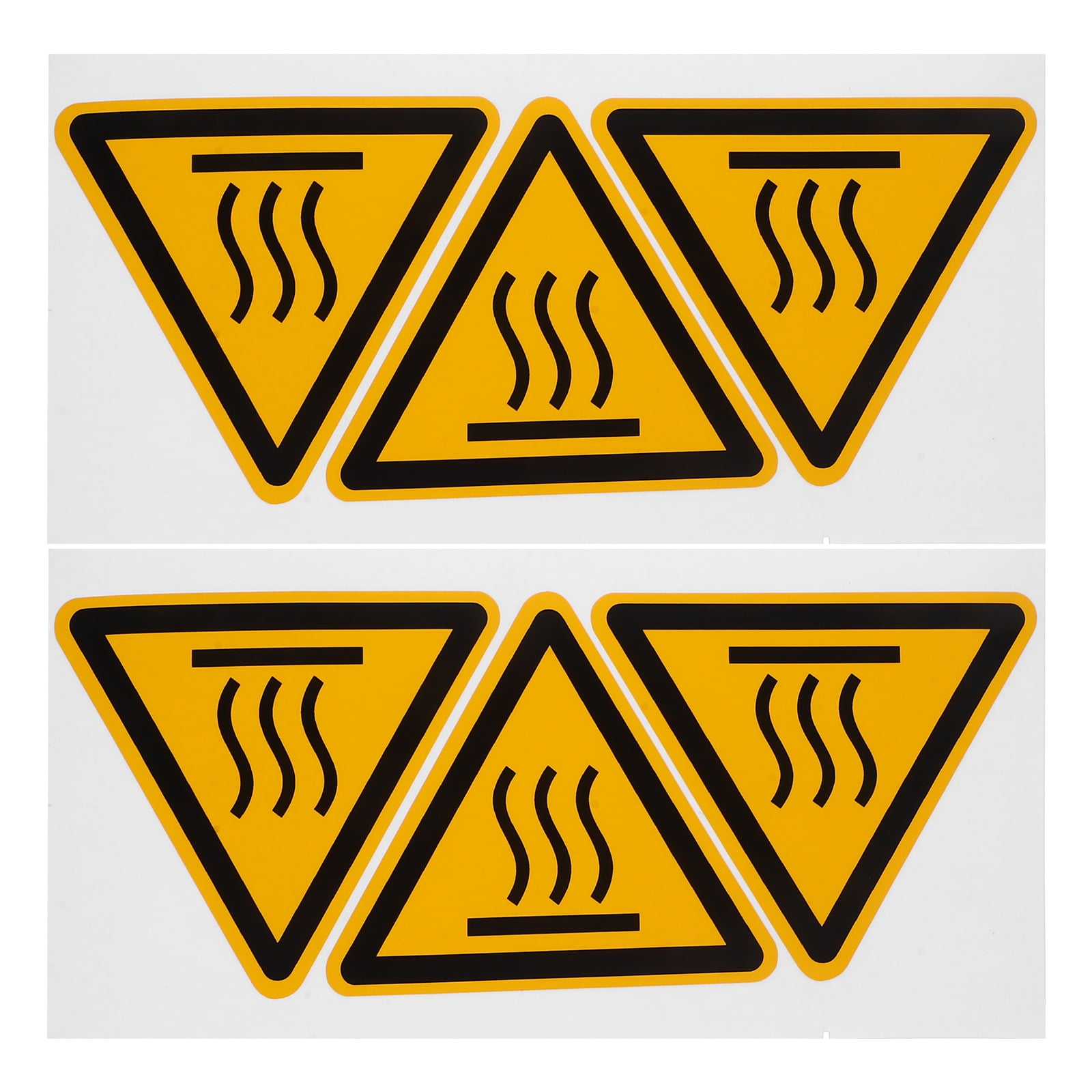 2 Sheets Warning Scald Sign Decals High Temperature Equipment Warning ...