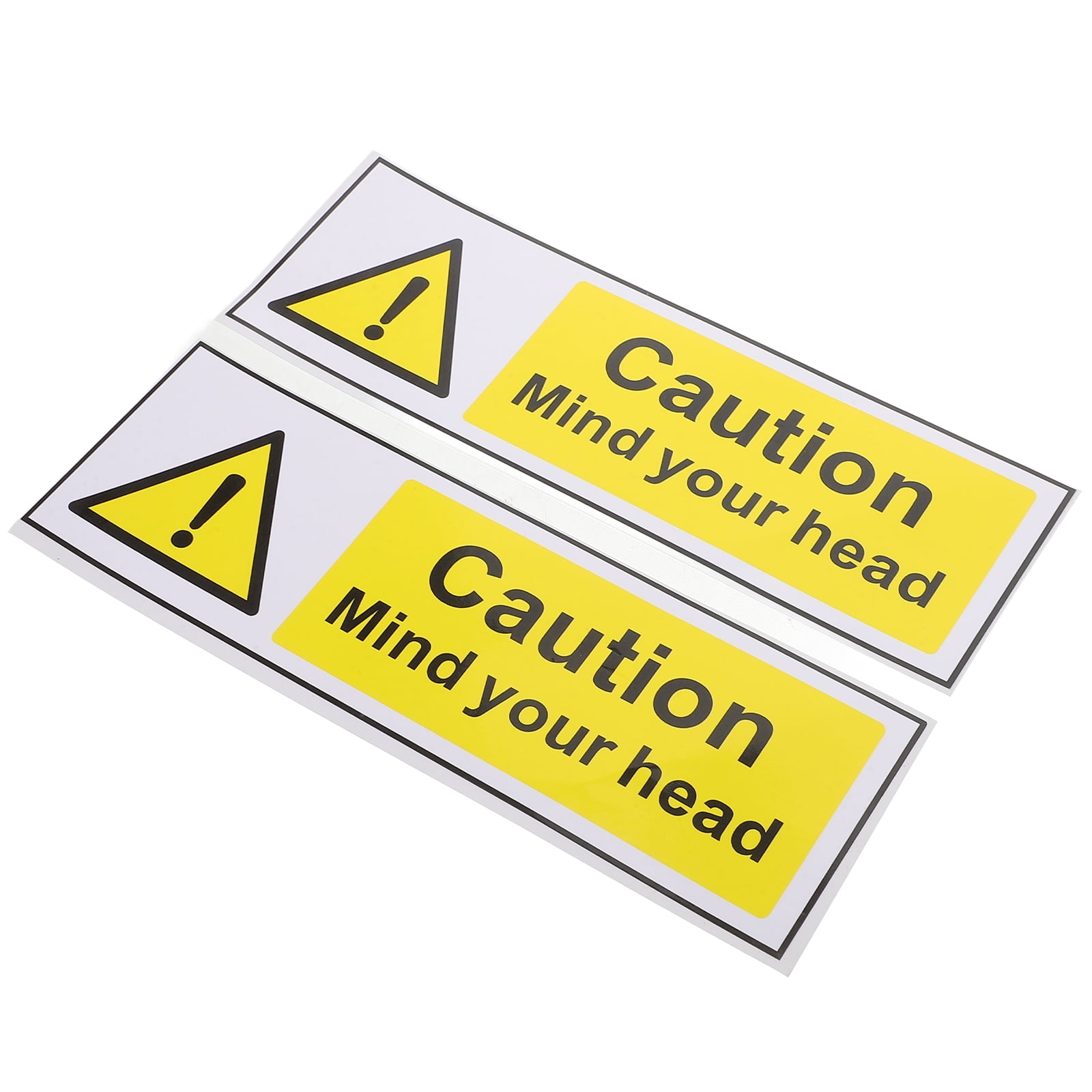 2 Sheets Watch Your Head Sticker Safety Warning Signs - Walmart.com