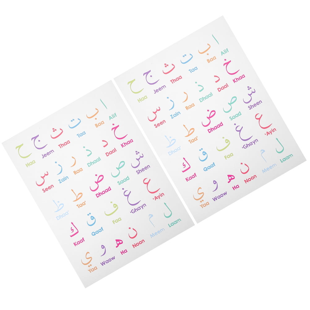 Eease 2 Sheets of Arabic Number Poster Wall Art Arabic Letters Arabic ...