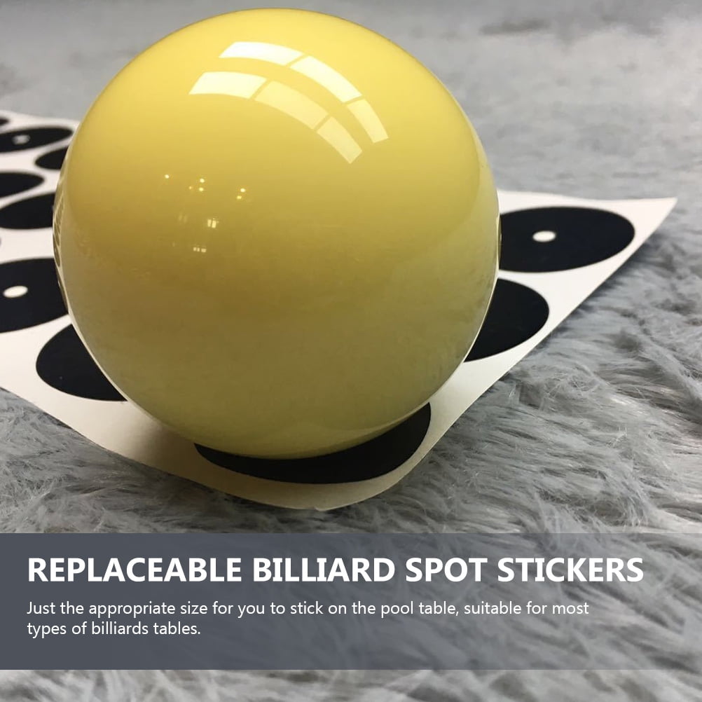 2 Sheets of Professional Pool Table Markers Self-adhesive Snooker Dots ...