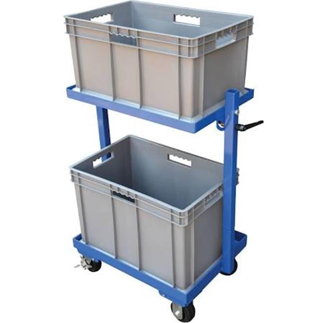 2 Shelf 2 Basket Multi-Tier Cart- 200 lbs - Walmart.com