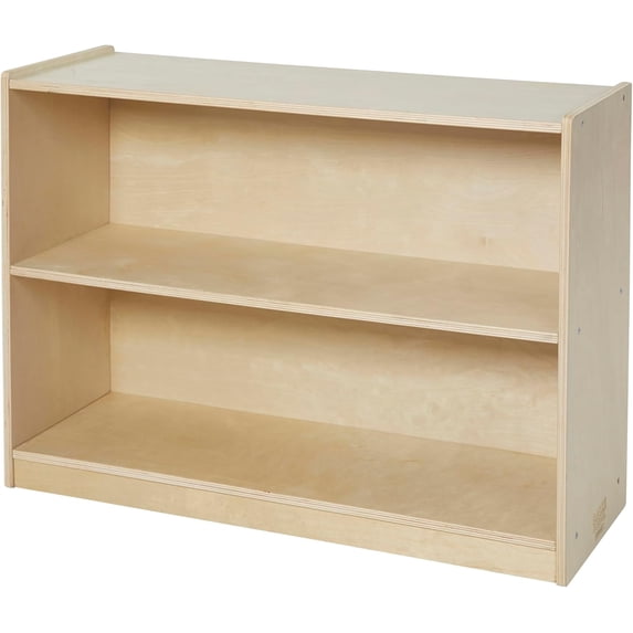 2-Shelf Mobile Storage Cabinet, Classroom Furniture, Natural - Walmart.com
