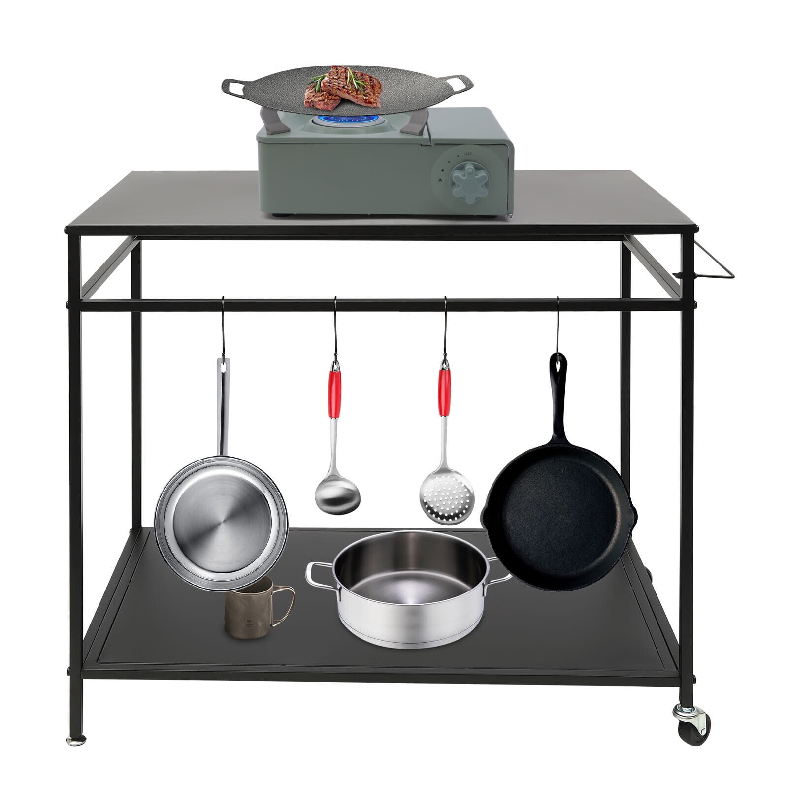 2 Shelf Outdoor Stainless Steel Prep Table 33.46x19.49x31.49in Outdoor ...