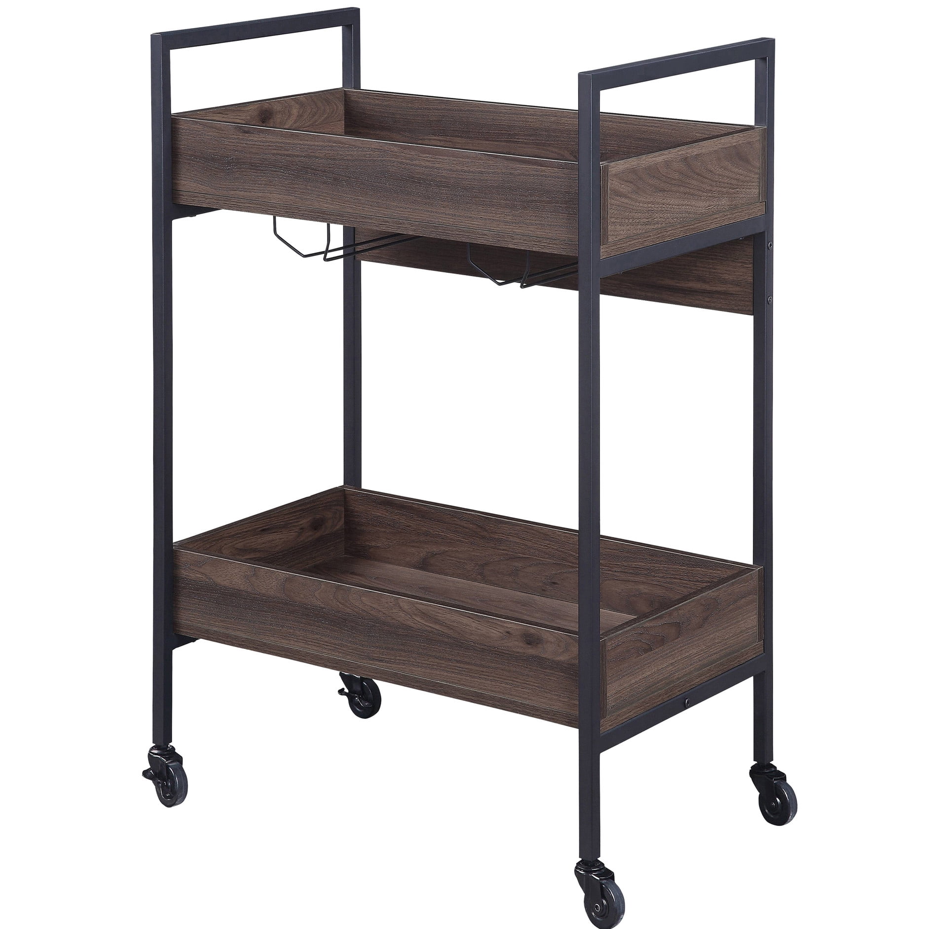 2 - Shelf Serving Trolley | Suitable for Dining Room Storage | Melamine ...