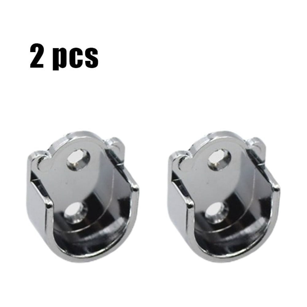 2 Shower Curtain Rod Bracket Zinc Alloy Closet Rod Holder for Clothes ...