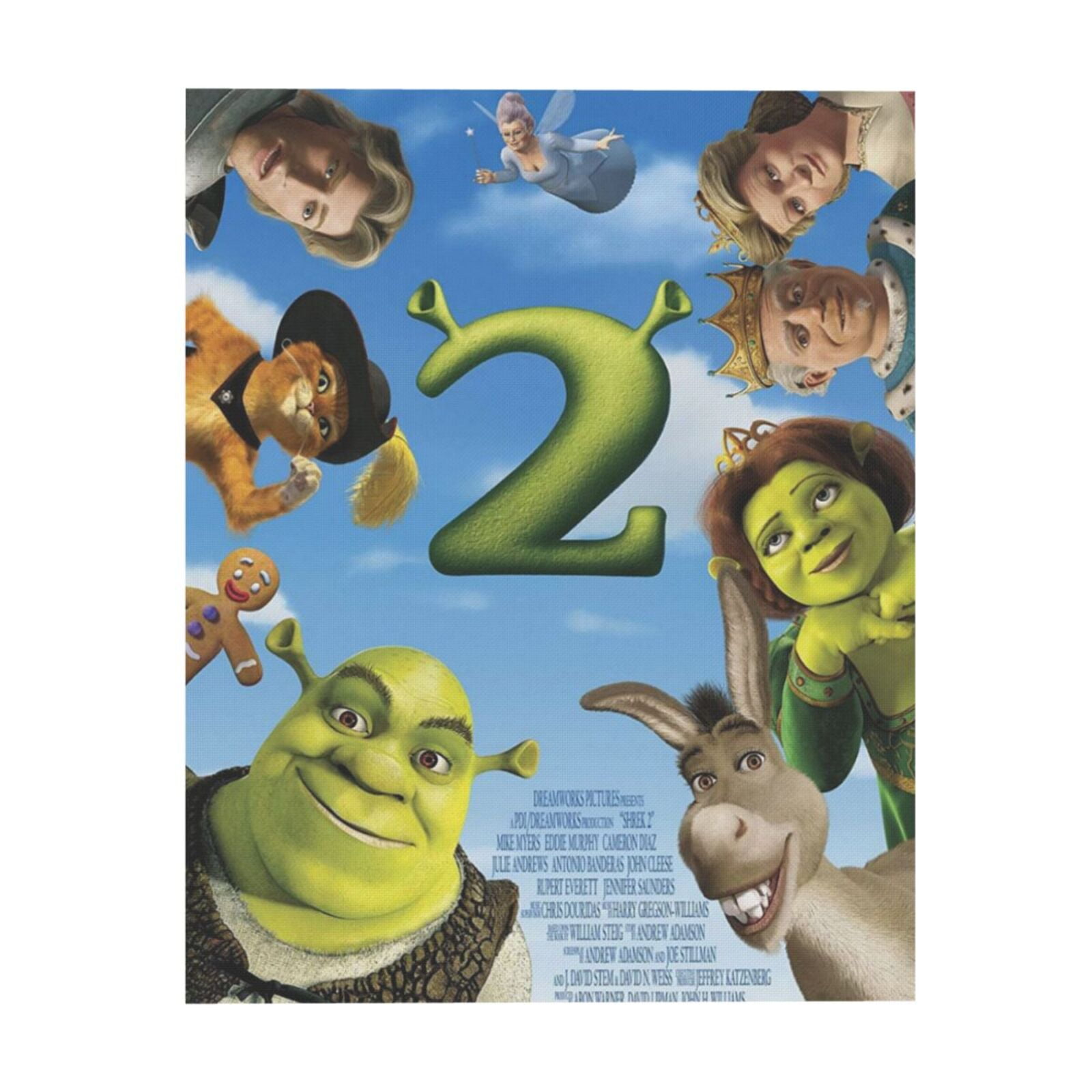 2-Shrek Canvas Decorative Poster Gift Art Picture Painting Bedroom ...