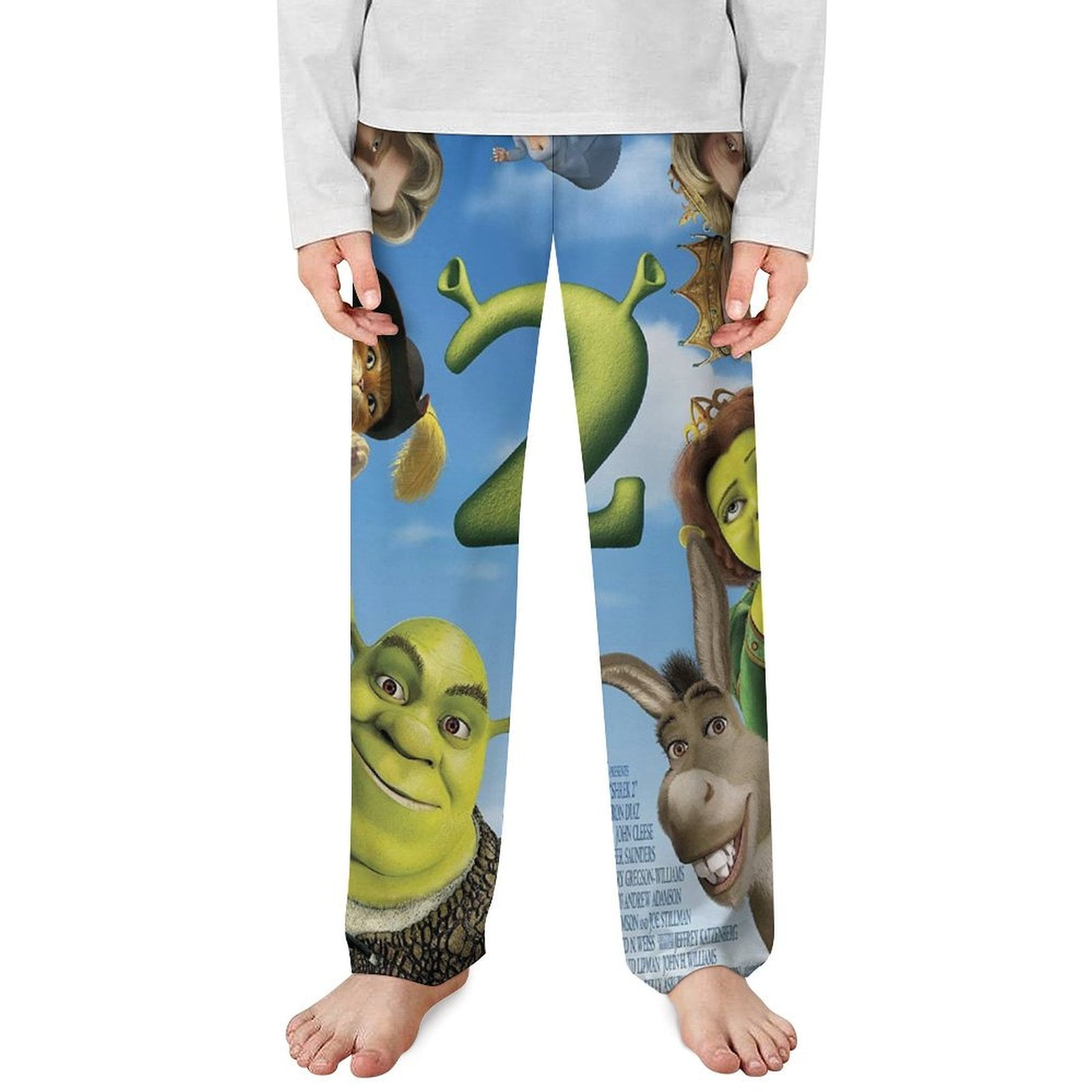 2-Shrek Children's Pajamas Cozy Lounge Straight Leg Sleeping Pants Kid ...