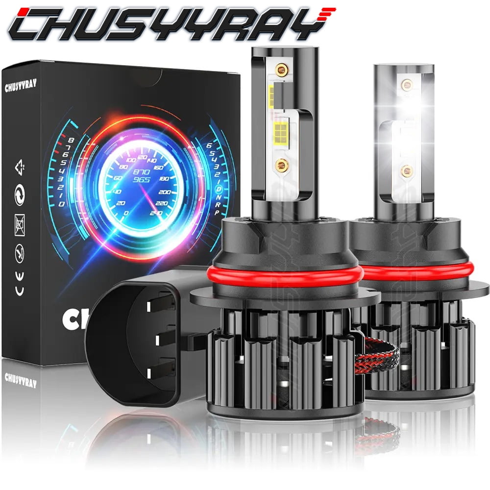 2-Side 9007 LED Headlight Bulbs Kit HB5 High Low Dual Beam 6000K Super ...