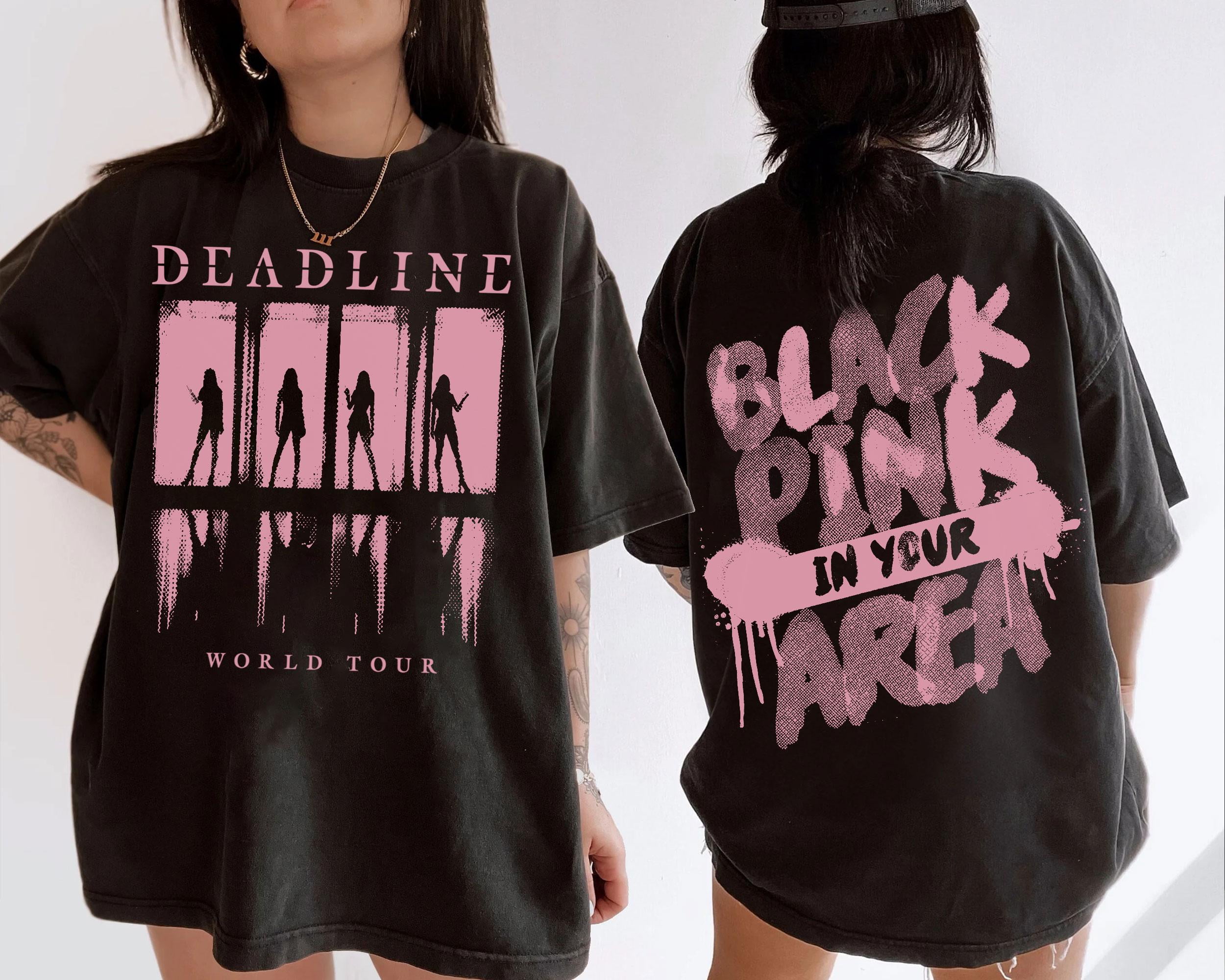 2 Side Black Pink World Tour T-Shirt, Black Pink Concert 2025 Tee, Kpop ...