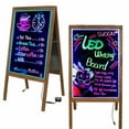 2-Side Easel Flashing Erasable Led Neon Sign Message Menu Writing Board ...