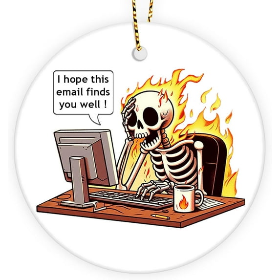 2 Side Printed Hope This Email Finds You Well Christmas Ornaments 2025 ...