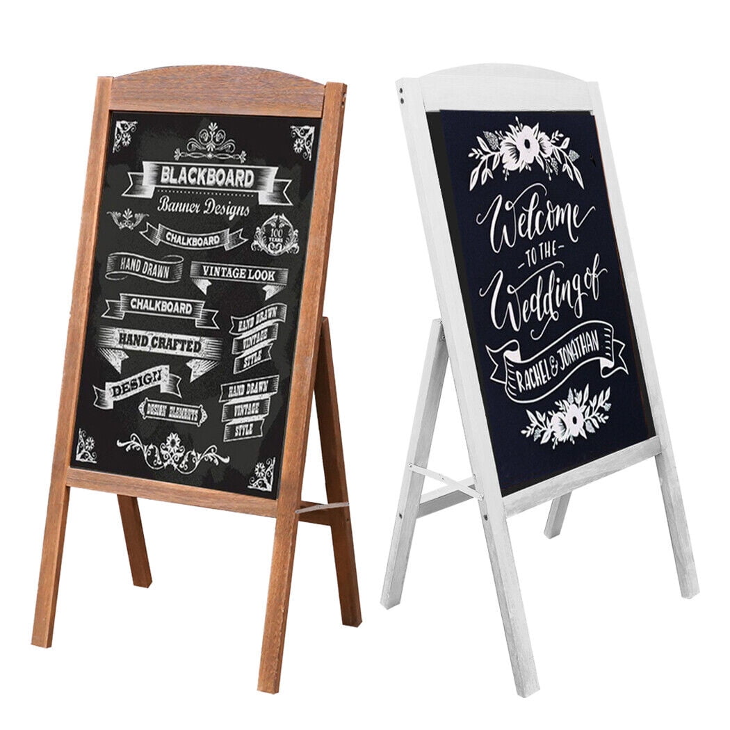 Outdoor Message Board: Rustic Magnetic A-Frame Chalkboard Sign, Extra ...