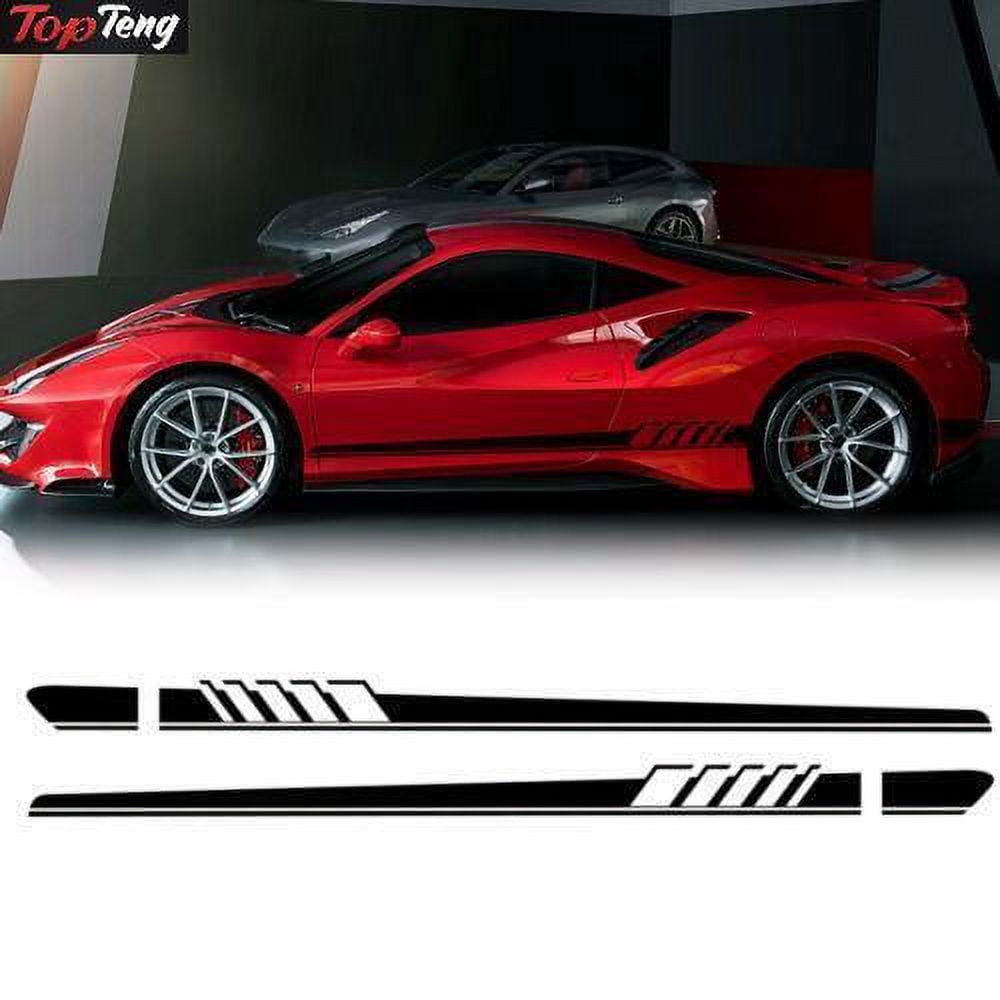 2* Side Skirt Stripes Decal Sticker for Mercedes Benz W205 C Class AMG ...