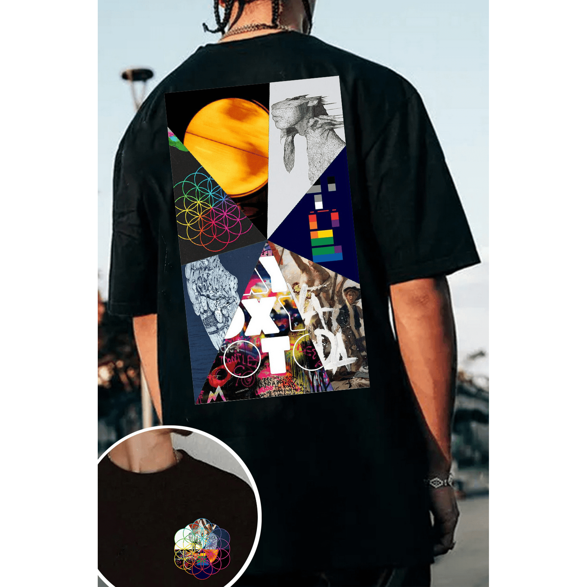 2 Sided Cold.Pplay Albums Cassette Collection Retro T-Shirt, Rock Punk ...