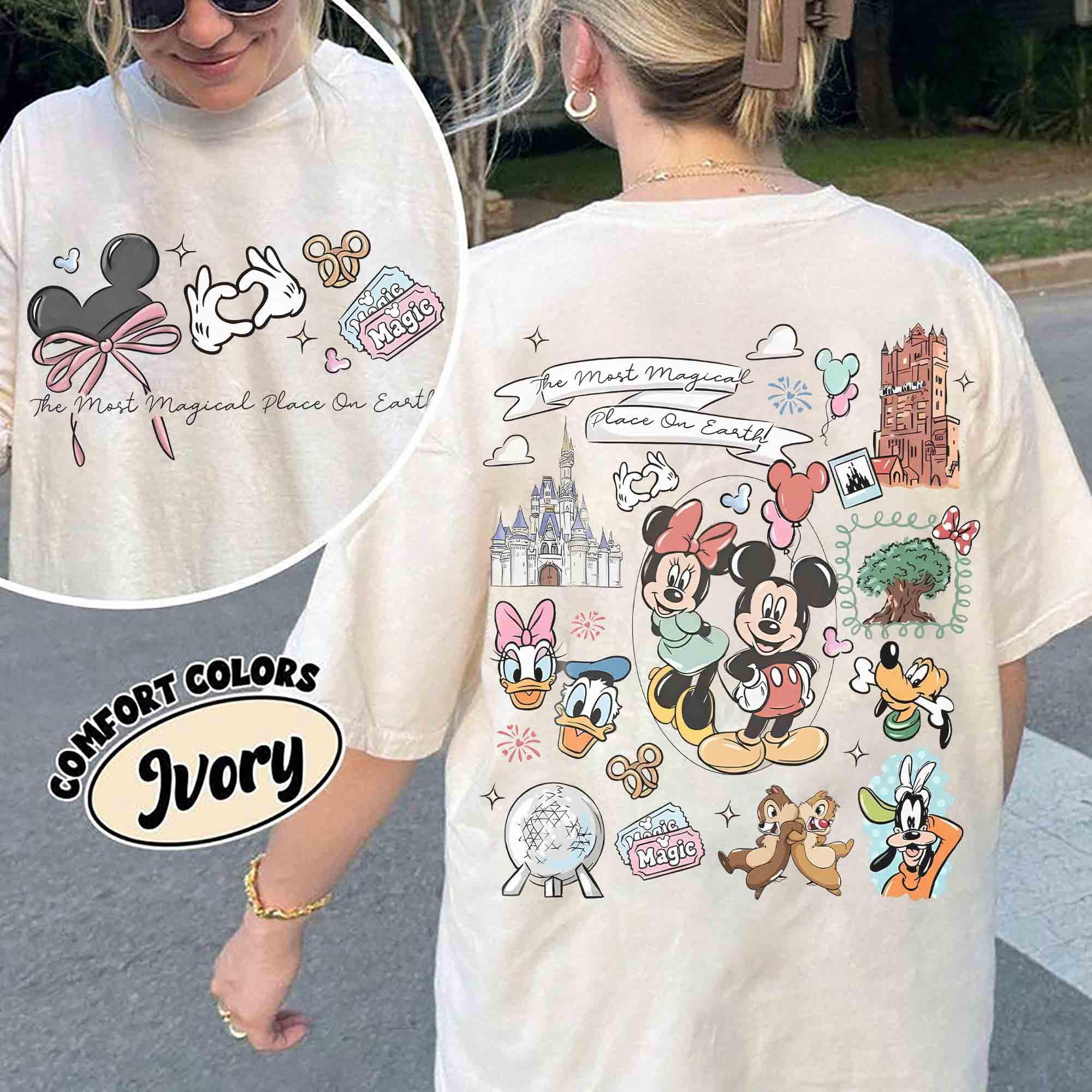 2-Sided Coquette Bow The Most Magical Place on Earth Shirt, Disney ...
