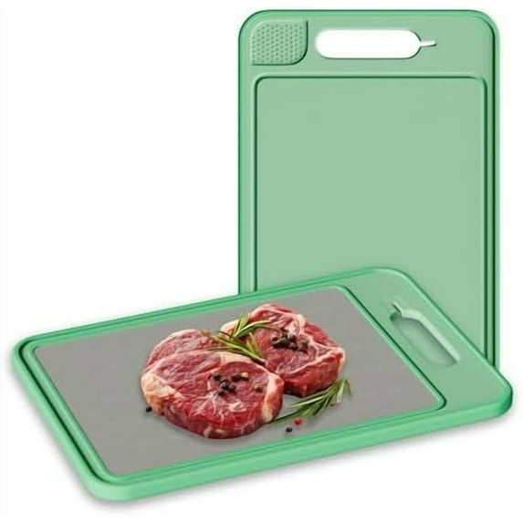 2-Sided Cutting Board (Mint): Built-In Grinder & Knife Sharpener ...
