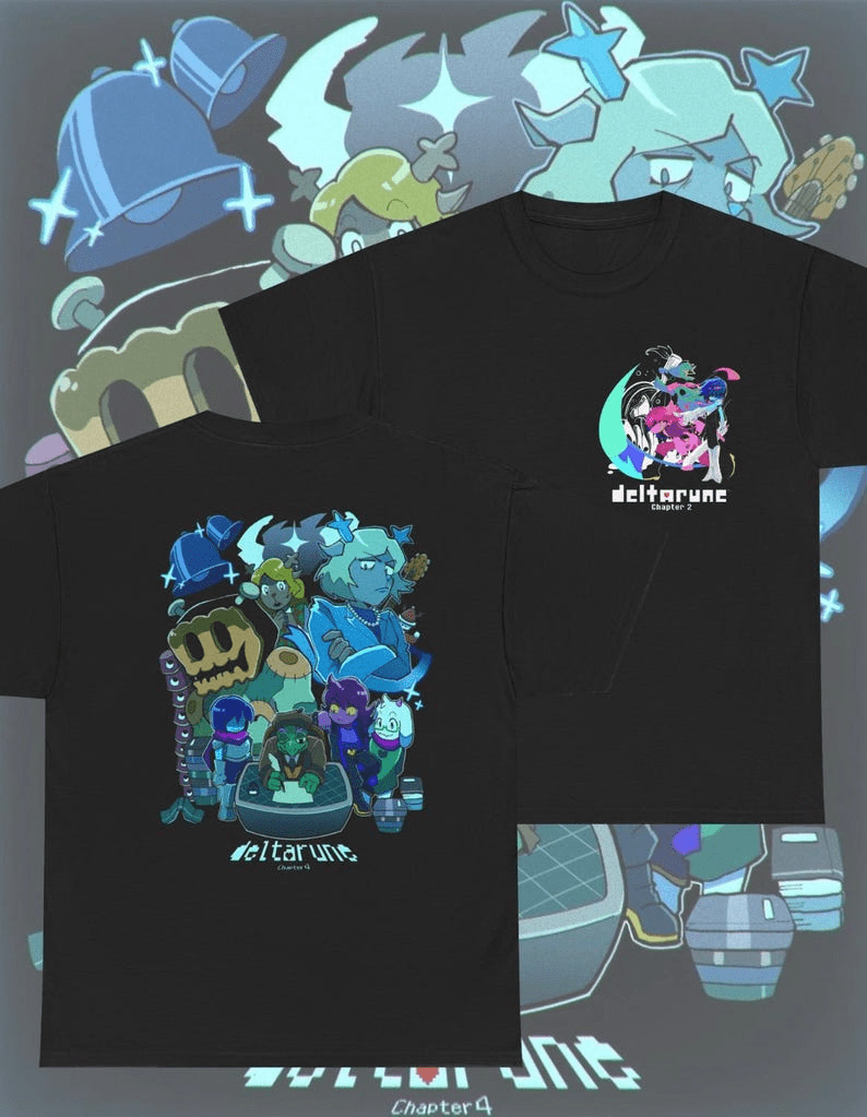 2 Sided Deltarune Chapter 4 T-Shirt, Kris, Susie & Ralsei Inspired Tee ...