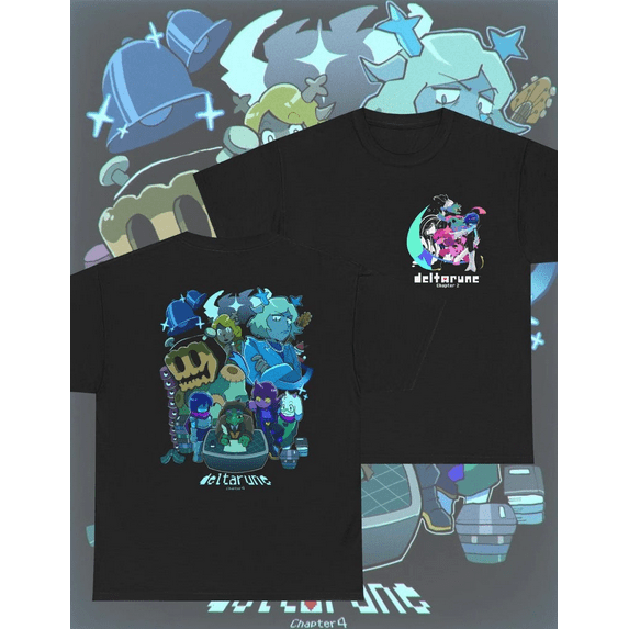 2 Sided Deltarune Chapter 4 T-Shirt, Kris, Susie & Ralsei Inspired Tee ...