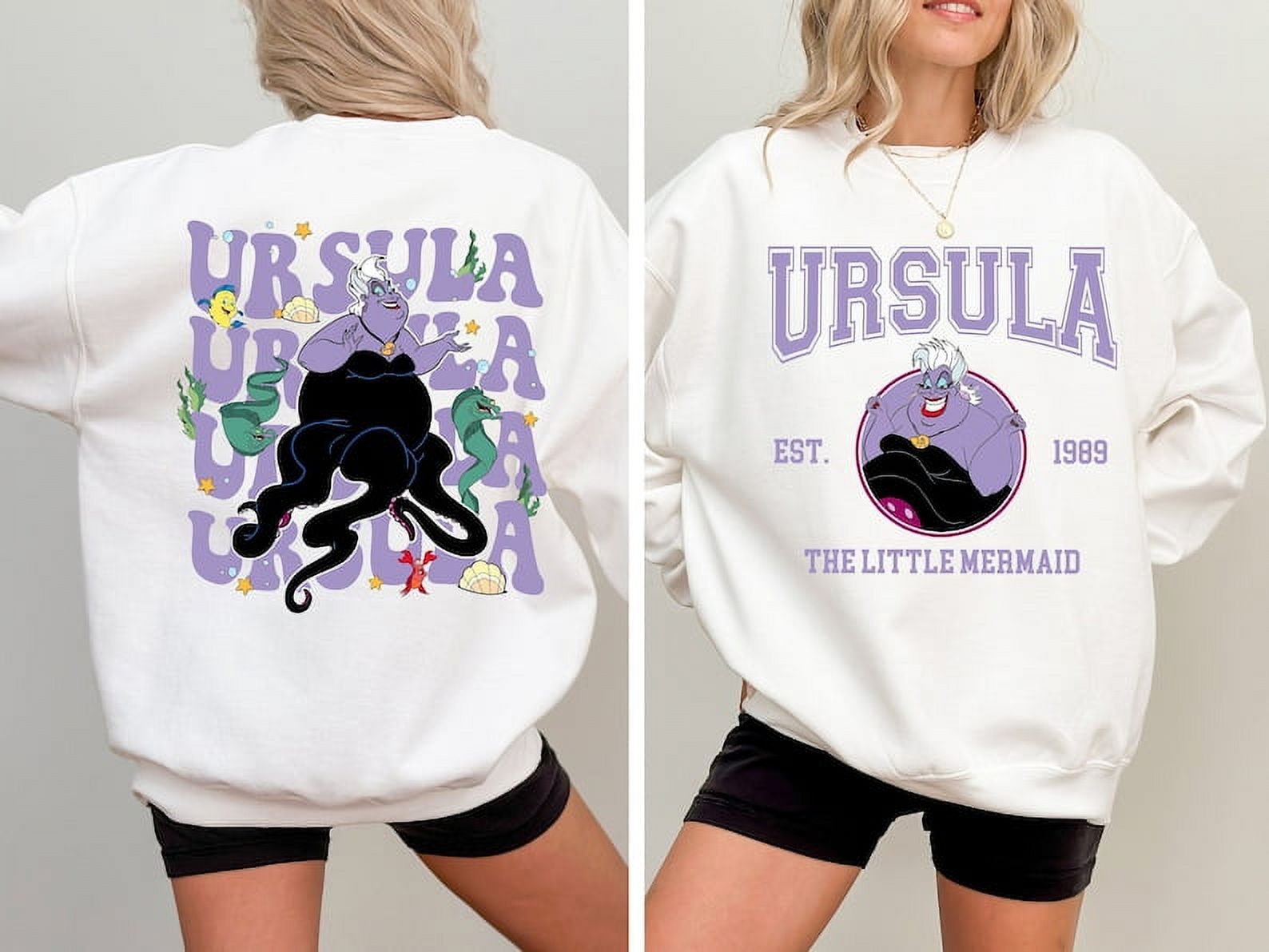 2-Sided Disney The Little Mermaid Ursula Shirts, Disney Villains Ursula ...