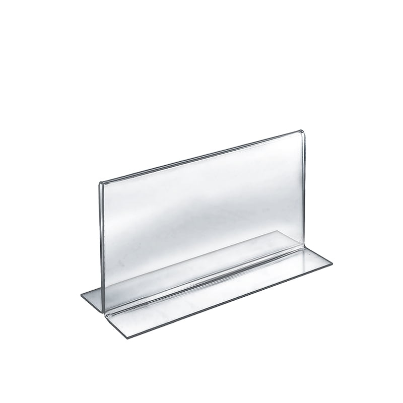 2-Sided Double-Foot Acrylic Sign Holder (Horizontal - 11"W x 7"H ...