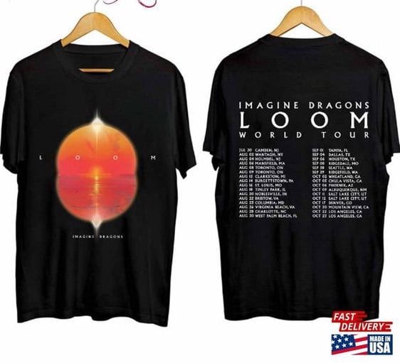 2 Sided Imagine Dragons Loom Tour 2024 Unisex Shirts - Walmart.com