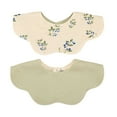 2-Sided Infant Feeding Bib Cotton Baby Burpling Cloth Gentle On Skin ...
