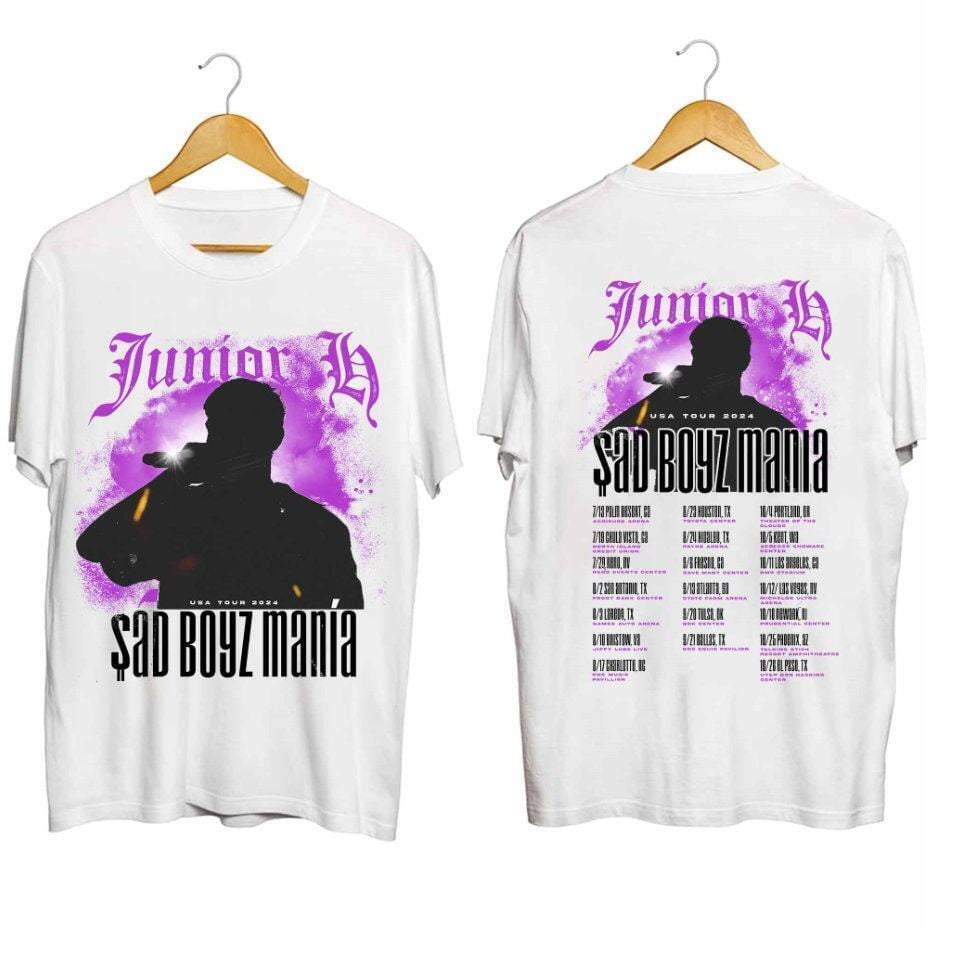 2 Sided Junior H - Sad Boyz Mania Tour 2024 Unisex Shirts Junior H 2024 ...
