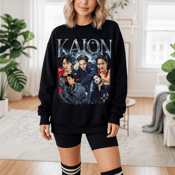 2 Sided Kai KAION Tour 2025 In Us Sweatshirt, Kai Wait On Me Album, Kai EXO Kpop Sweater Ver 1 ...