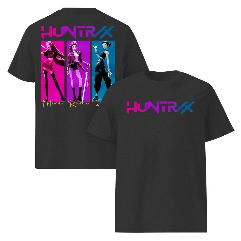 2 Sided Kpop Demon Hunters Hun.trix Inspired T-Shirt, Mira-Rumi-Joy Fan ...