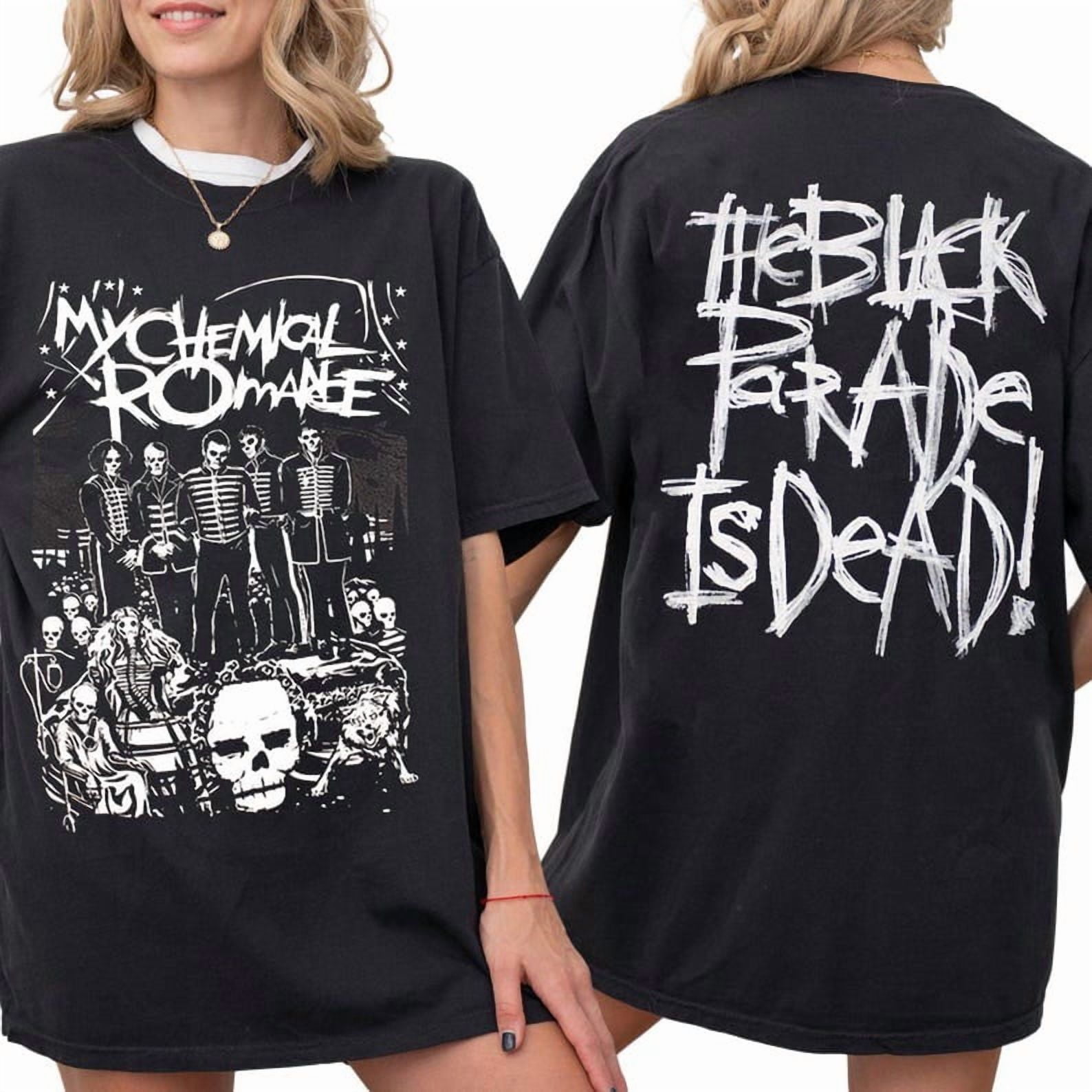 2 Sided My Chemical Romance Shirt, My Chemical Romance Fan Gift, The Black Parade Is Dead Tee ...