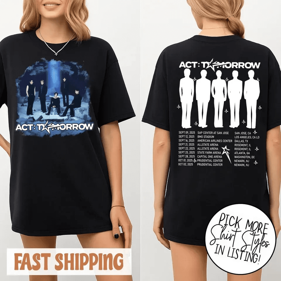 2 Sided TXT Act Tomorrow Tour Tomorrow X Together 2025 World Tour Kpop ...