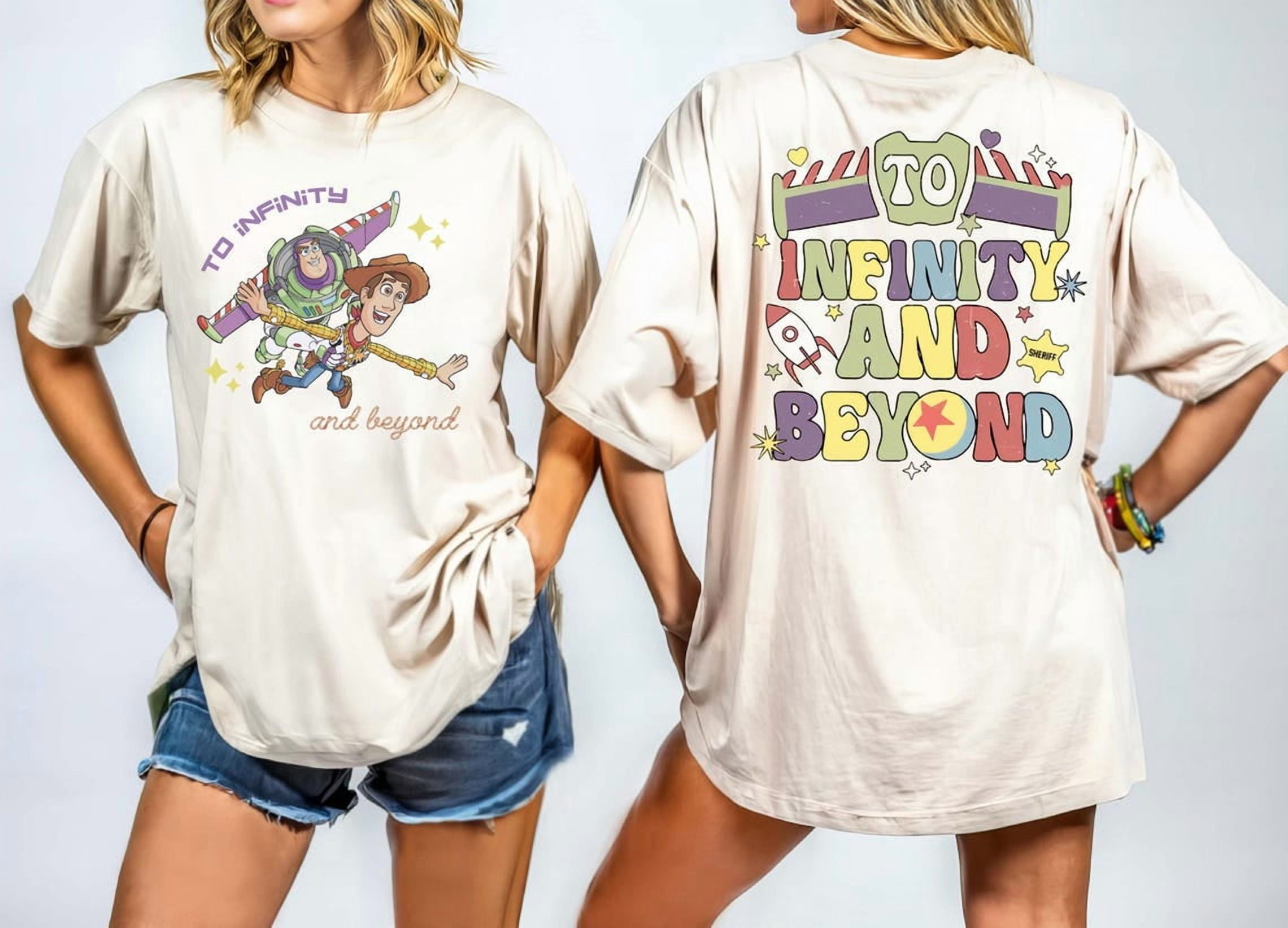 2-Sided To Infinity And Beyond T-Shirt, Buzz And Woody Shirt, Disney ...