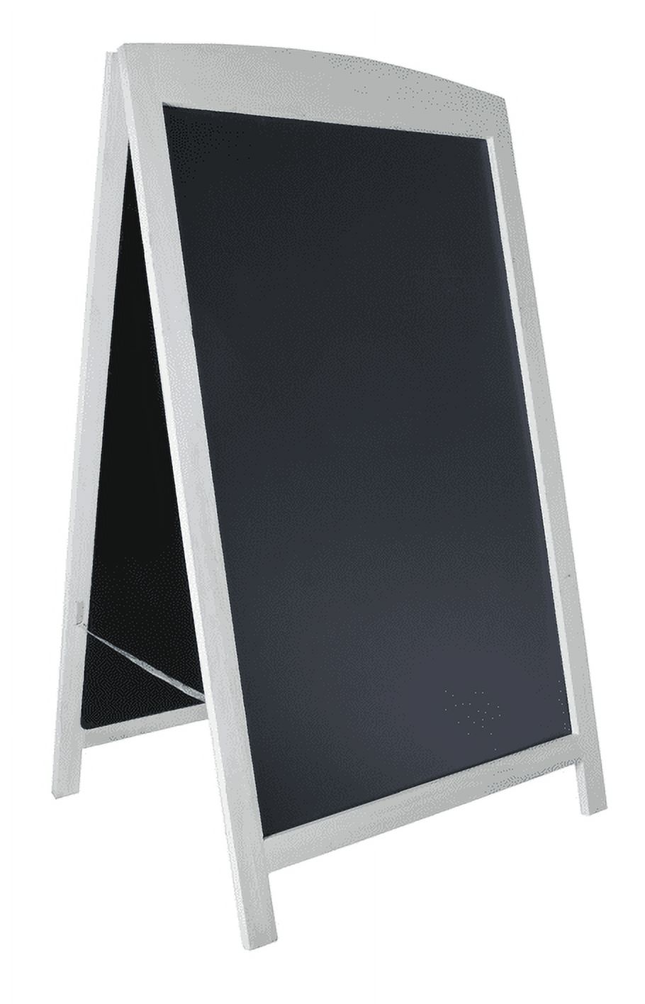 2-Sided White Foldable Wood Chalkboard Sign - Walmart.com