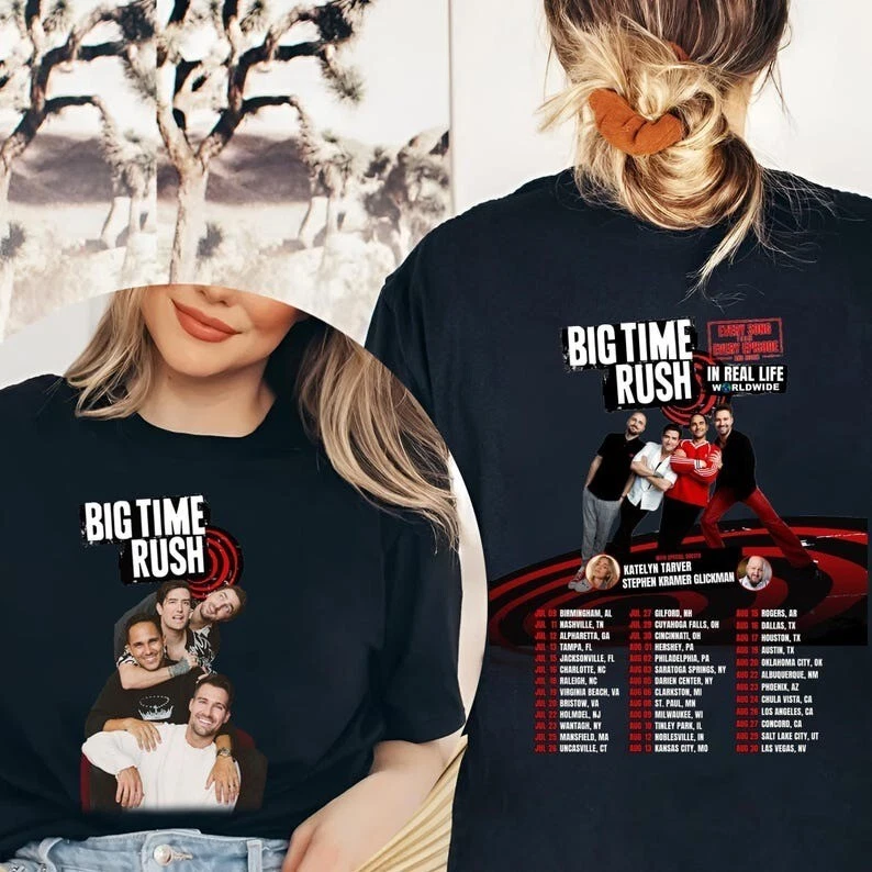 2 Sides Big Time Rush In Real Life Tour 2025 Tour Shirt, Music Concert ...