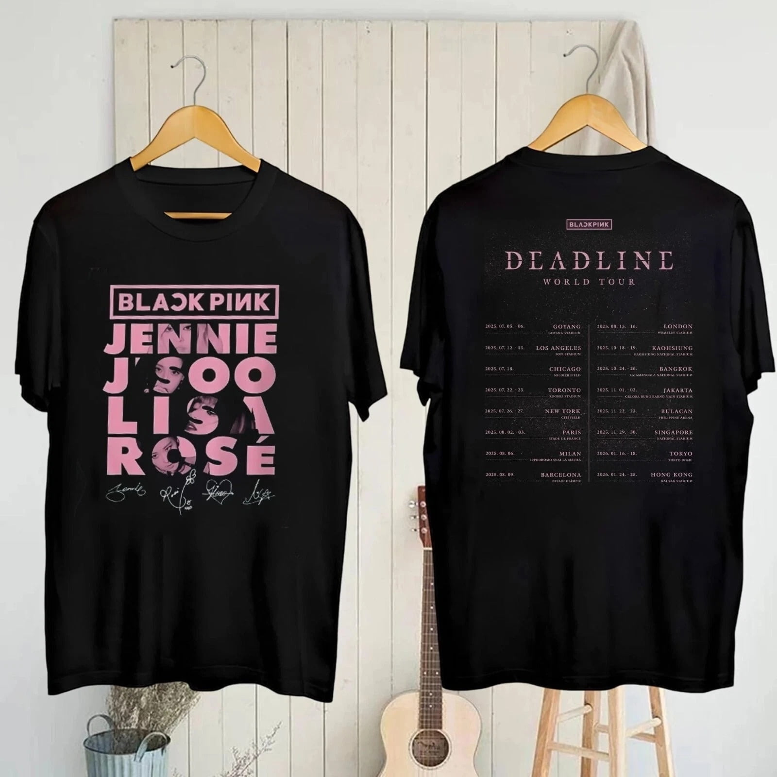 2 Sides Black Good Pink Deadline World Tour 2025 JisooJennieLisaRose ...