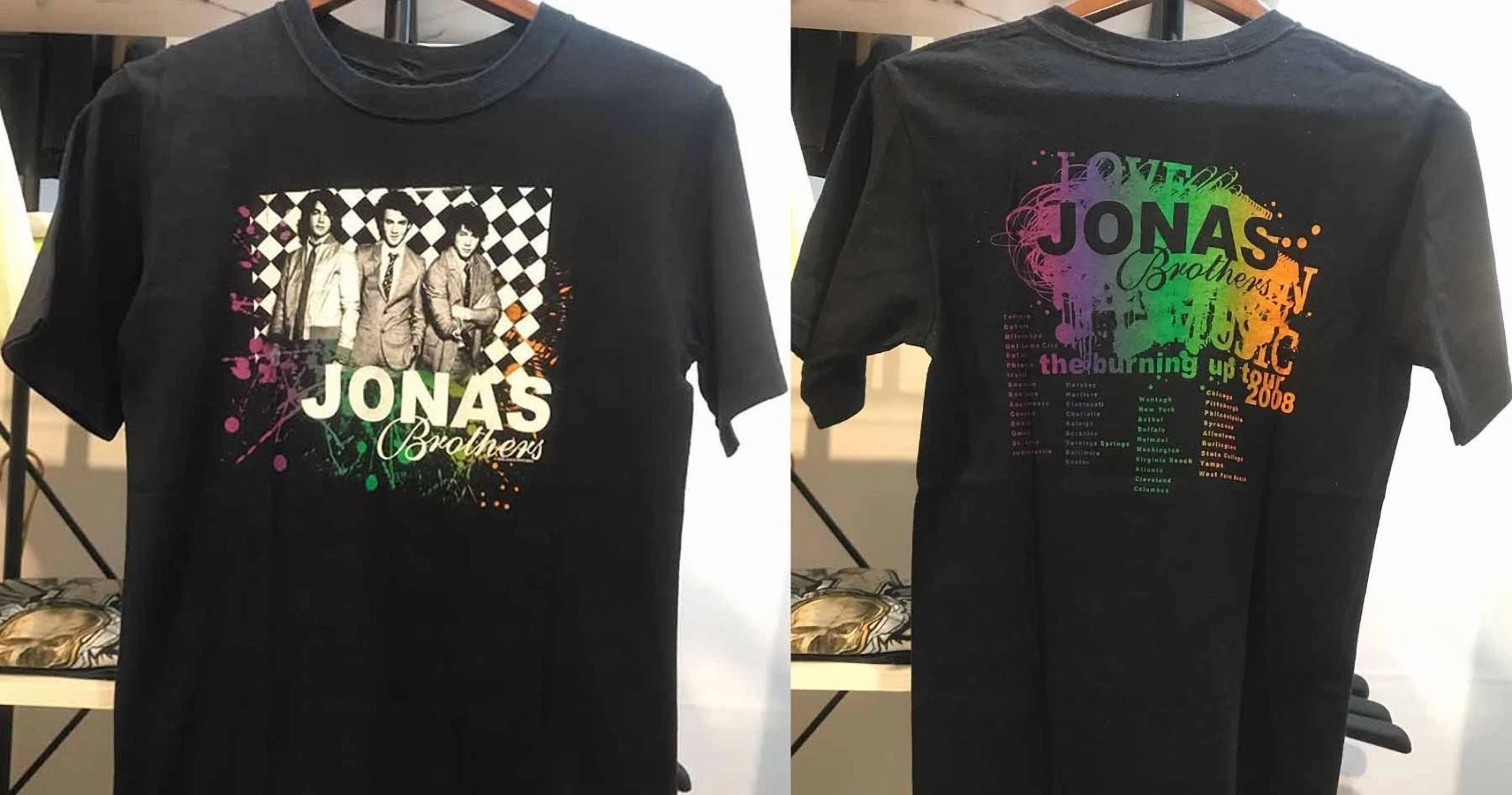 2 Sides Jonas Brothers The Burning Up Tour Shirt Black Unisex S-5XL ...