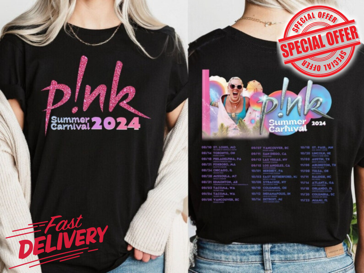 2 Sides Pink Concert Shirt Pink Singer Tour 2024 Tshirt Music Festival ...