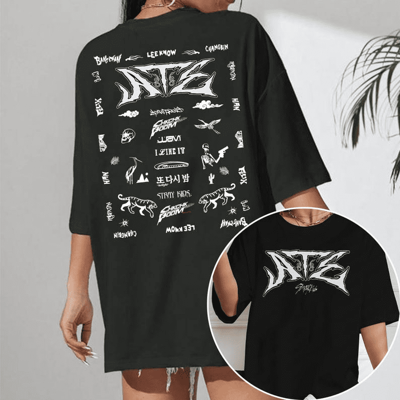 2 Sides Stray Kids ATE Tracklist T-Shirt, Stray Kids DominATE World ...